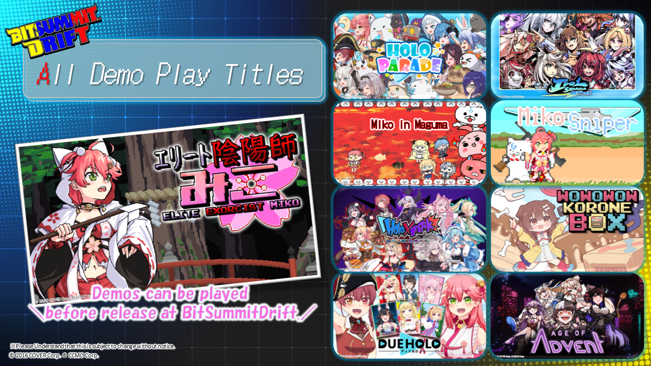 BitSummit Drift Title Lineup | CCMC Corporation